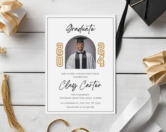 GRADUATION Invitation Template CONGRATS GRAD Graduation Invites ...