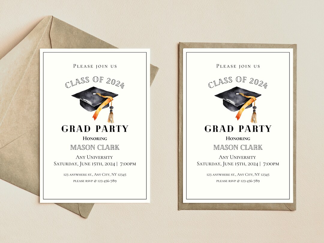 PLANTILLA DE INVITACIÓN DE GRADUACIÓN / felicidades graduado ...