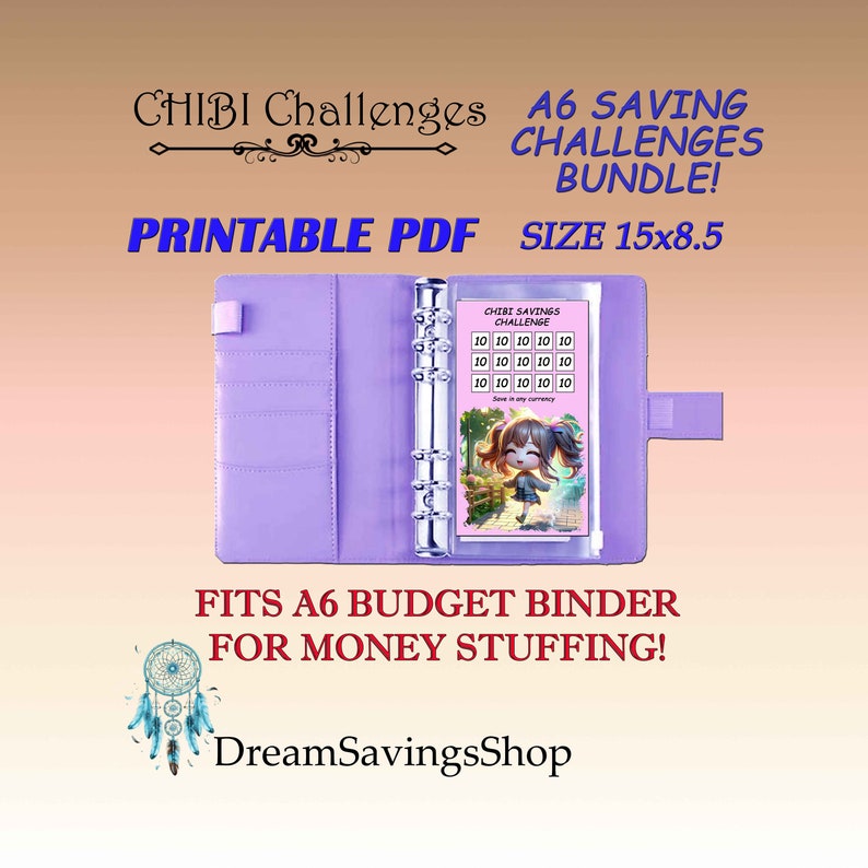 CHIBI Savings Challenge, CHIBI Bundle, Savings Challenge, Digital Money ...