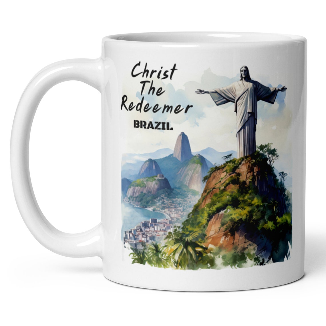 Christ the Redeemer Mug, Rio De Janeiro Mug, Brazil, Travel Mug, Christ ...