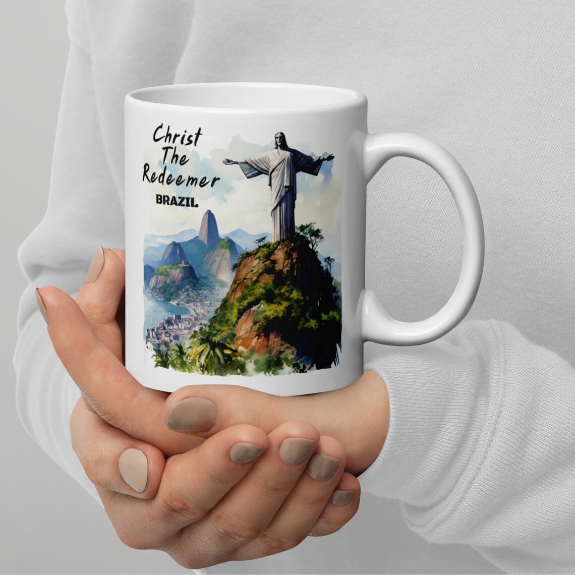 Christ the Redeemer Mug, Rio De Janeiro Mug, Brazil, Travel Mug, Christ ...