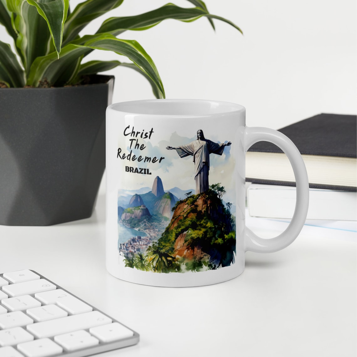 Christ the Redeemer Mug, Rio De Janeiro Mug, Brazil, Travel Mug, Christ ...