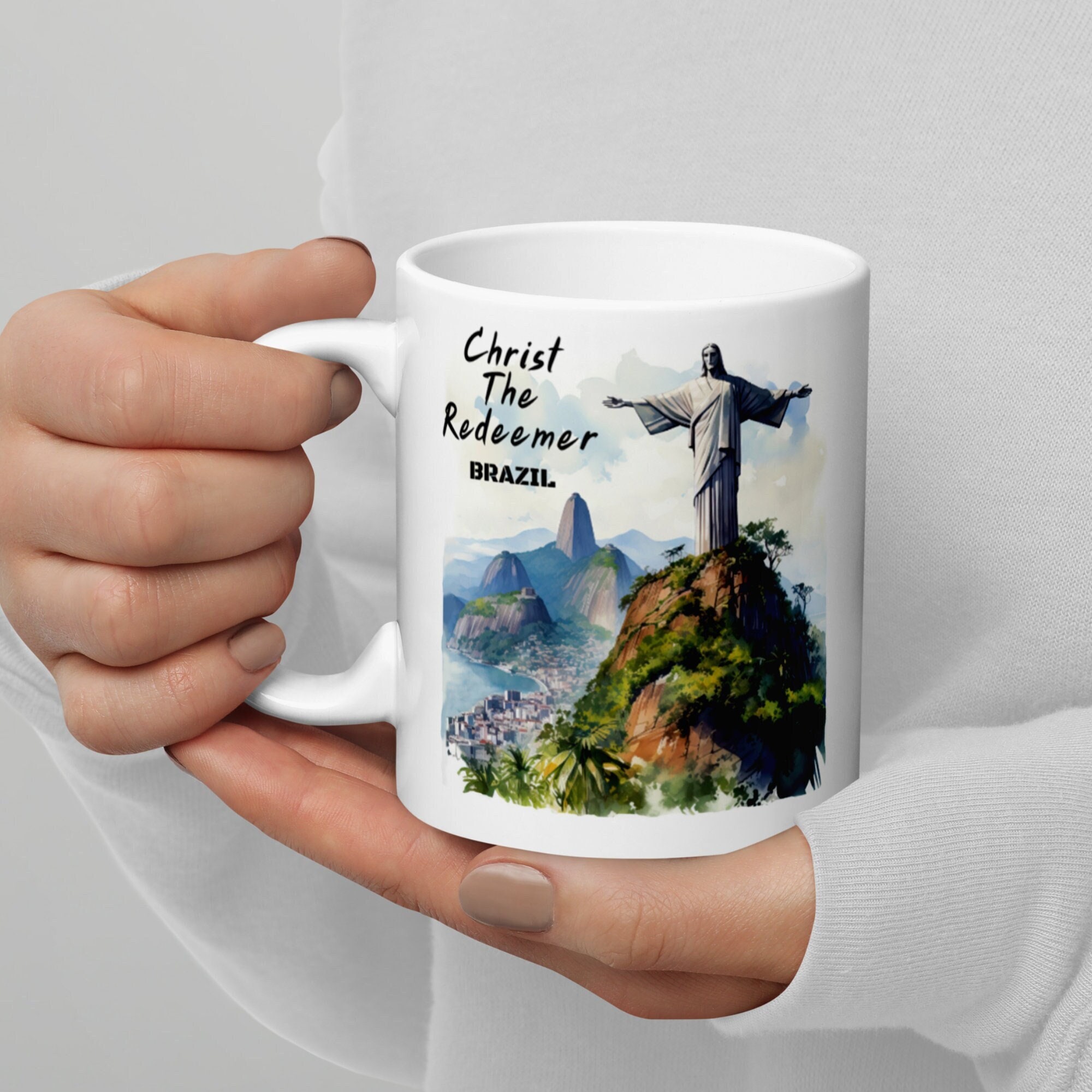 Christ the Redeemer Mug, Rio De Janeiro Mug, Brazil, Travel Mug, Christ ...