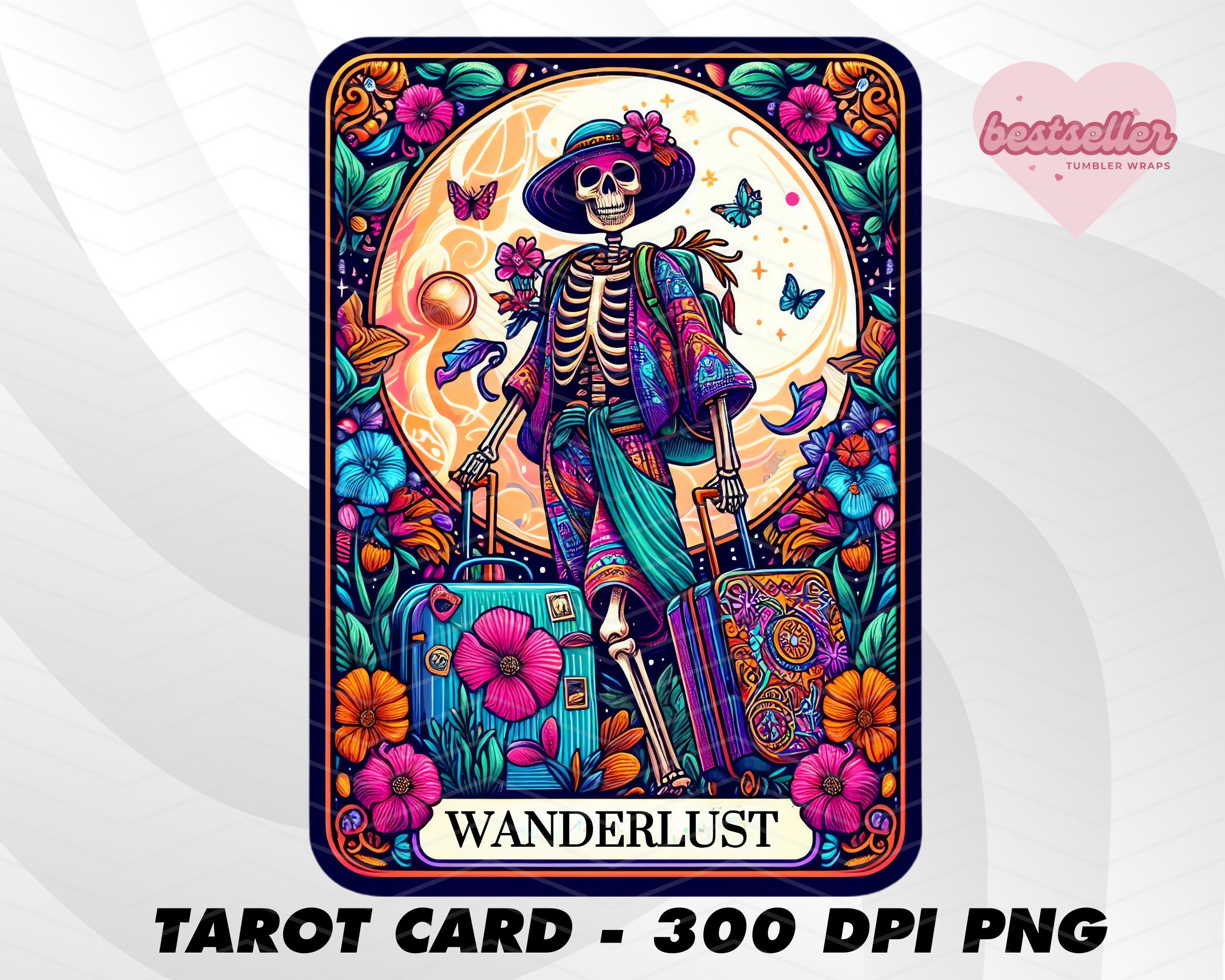 Wanderlust Tarot Card, Funny Tarot Card PNG, Tarot Cards Funny PNG ...