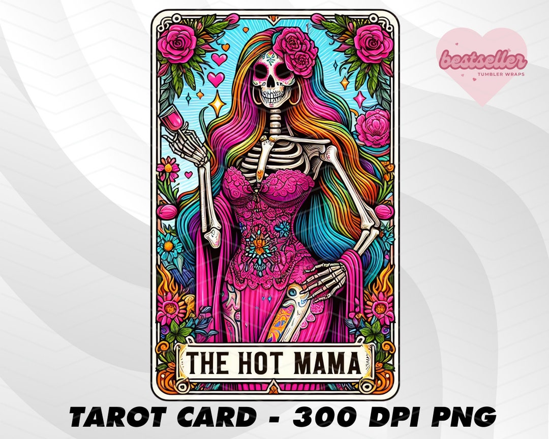 Hot Mama Tarot Card, Funny Tarot Card PNG, Tarot Cards Funny PNG, Tarot ...