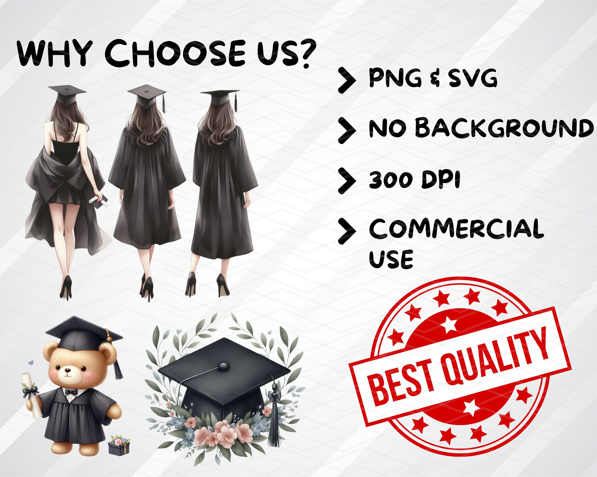 180 Watercolor Graduation Png, Graduation Cap, Graduation Clipart ...