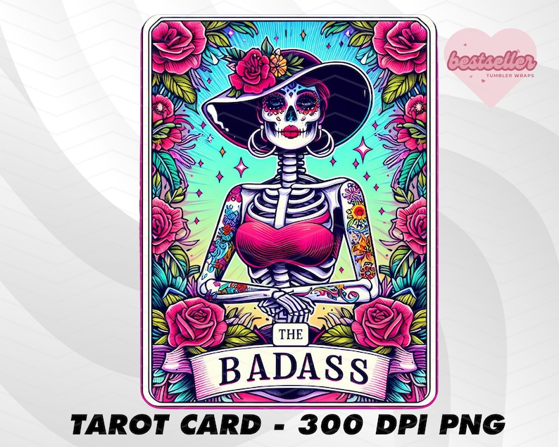 The Badass Tarot Card, Funny Tarot Card PNG, Tarot Cards Funny PNG ...
