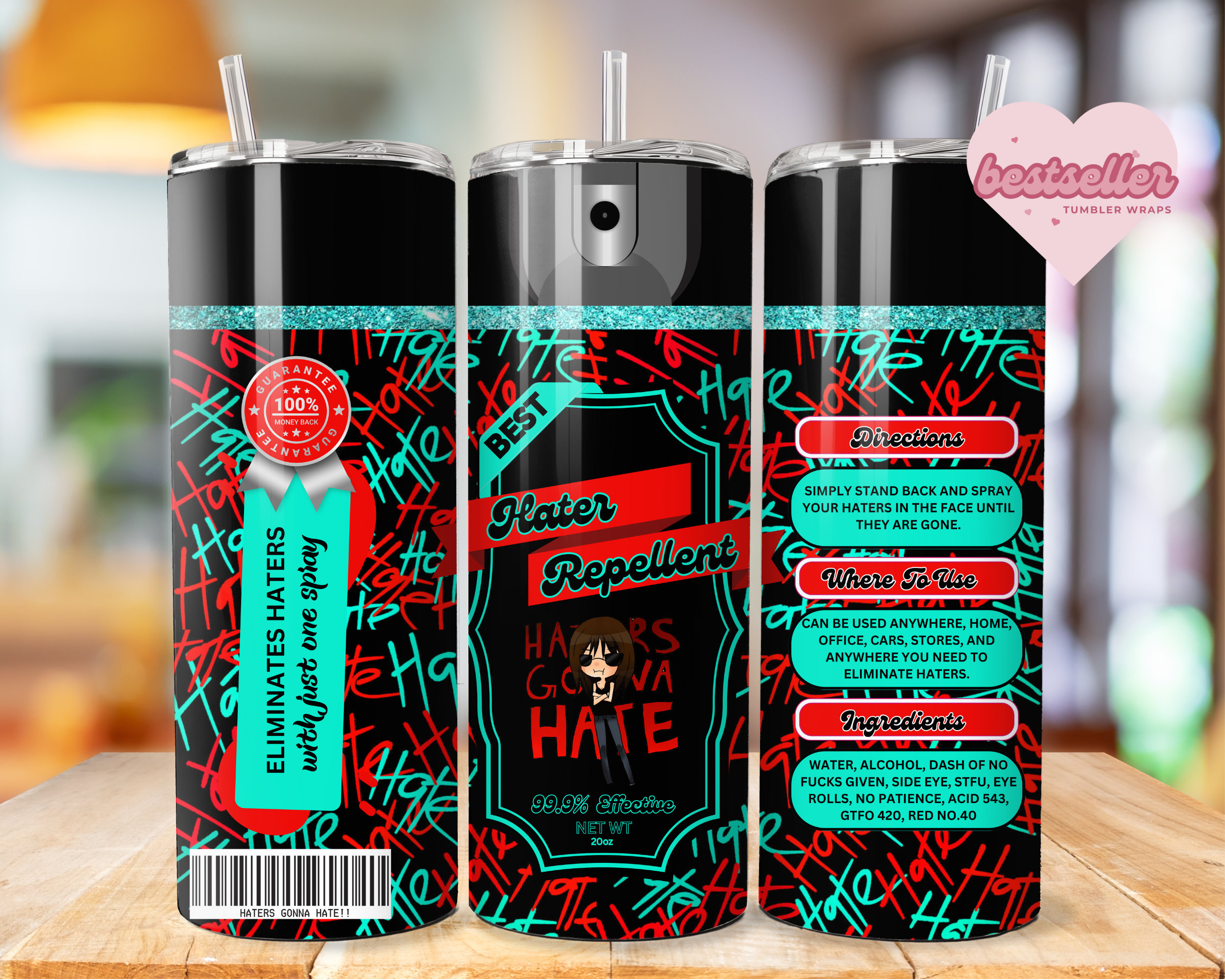 Haters Be Gone Spray, Hater Repellent Spray, Spraytumbler Wrap, PNG ...