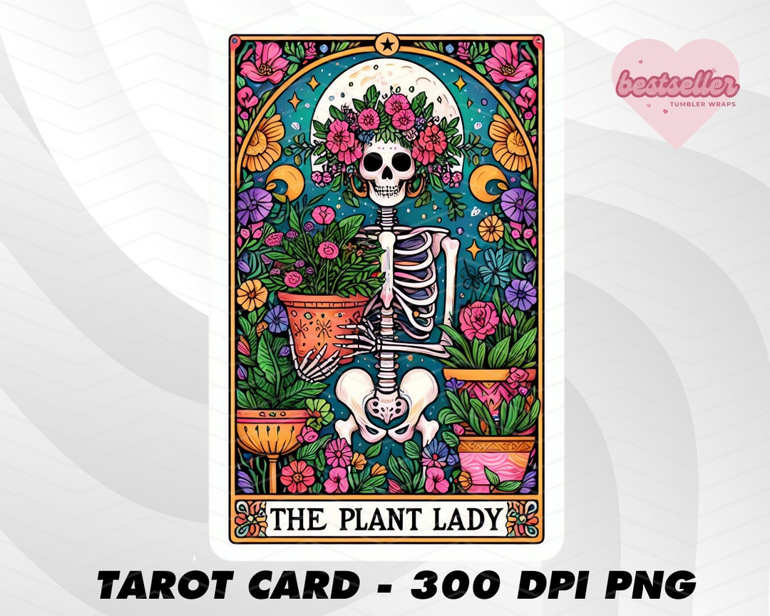 Plant Lady Tarot Card, Funny Tarot Card PNG, Tarot Cards Funny PNG ...