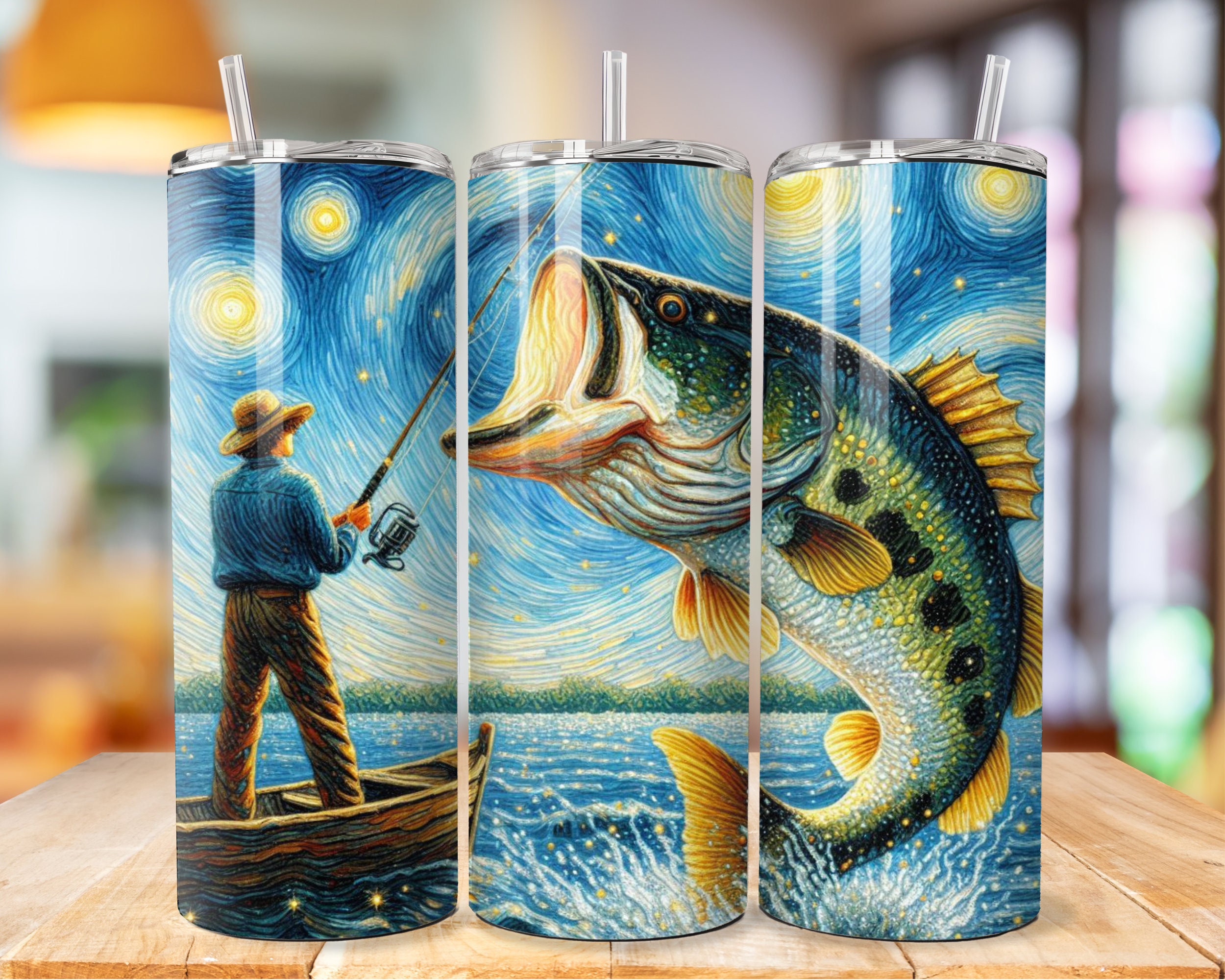 200 BASS Fish Tumbler Wrap, Fishing PNG Image Sublimation Image, Skinny ...