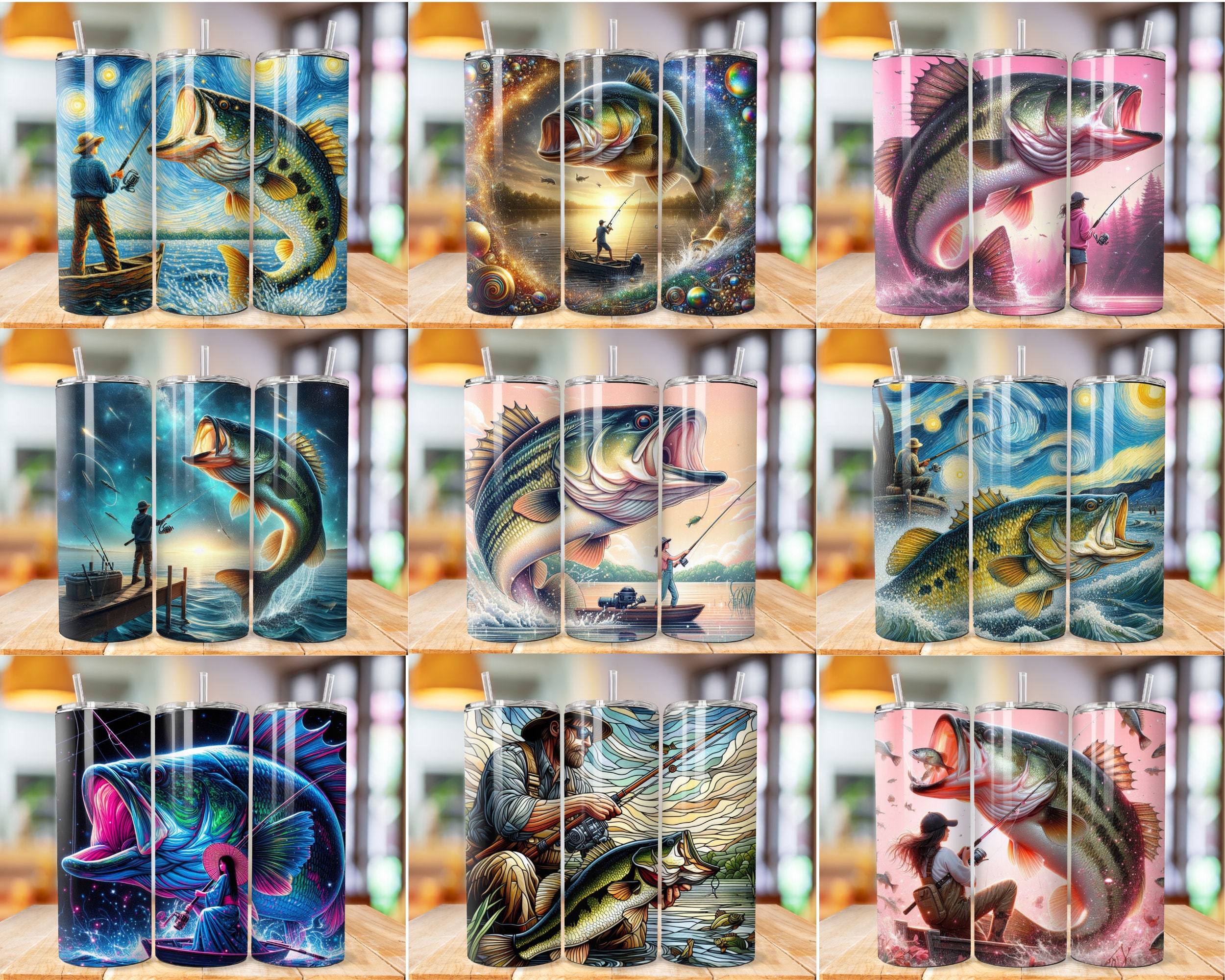 200 BASS Fish Tumbler Wrap, Fishing PNG Image Sublimation Image, Skinny ...