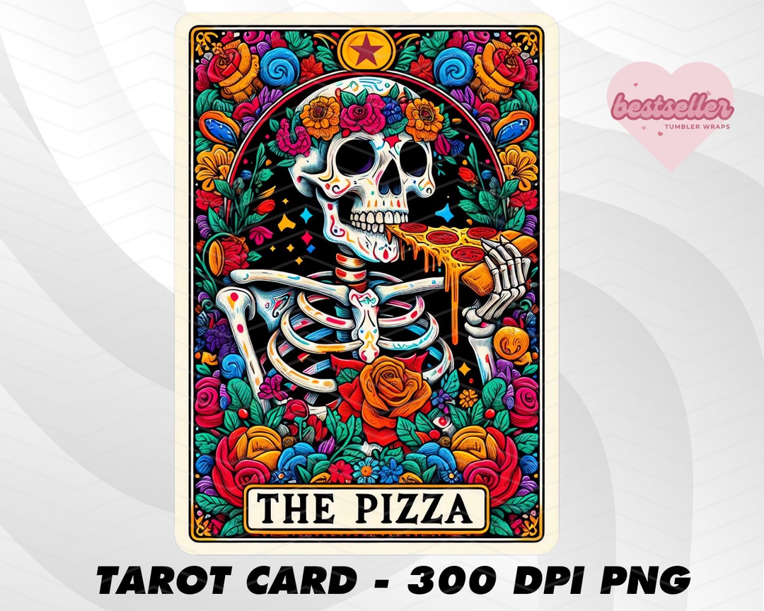 The Pizza Tarot Card, Funny Tarot Card PNG, Tarot Cards Funny PNG ...