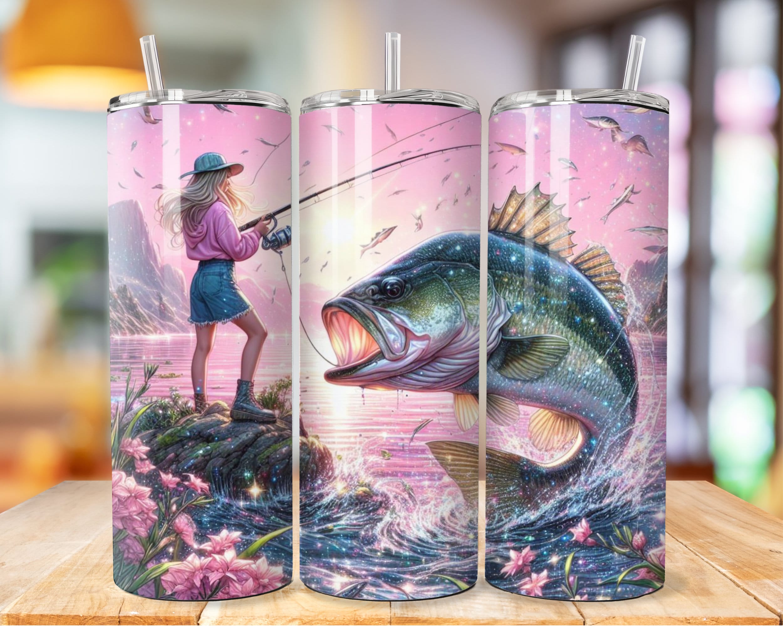 200 BASS Fish Tumbler Wrap, Fishing PNG Image Sublimation Image, Skinny ...