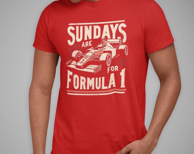 Sunday Racing Club Vintage Retro F1 Shirt Formula 1 Tee Classic Race ...