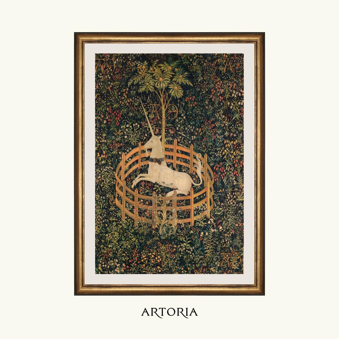 Textile Art of the Middle Ages | the Unicorn Rests in a Garden | 15th ...
