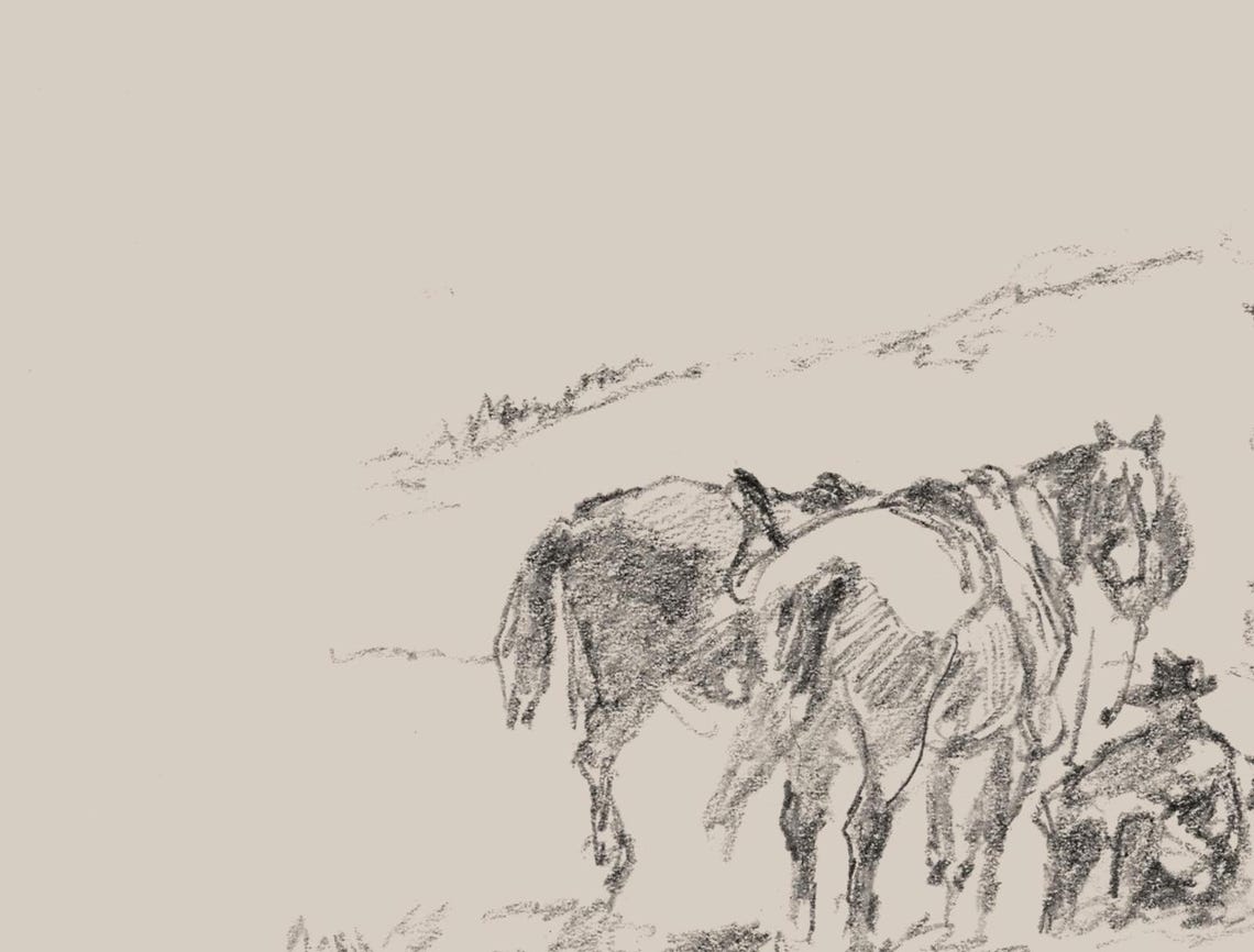 Set of Four Western Theme Cowboy Prints | Texas Wrangler Wall Art | 4 ...