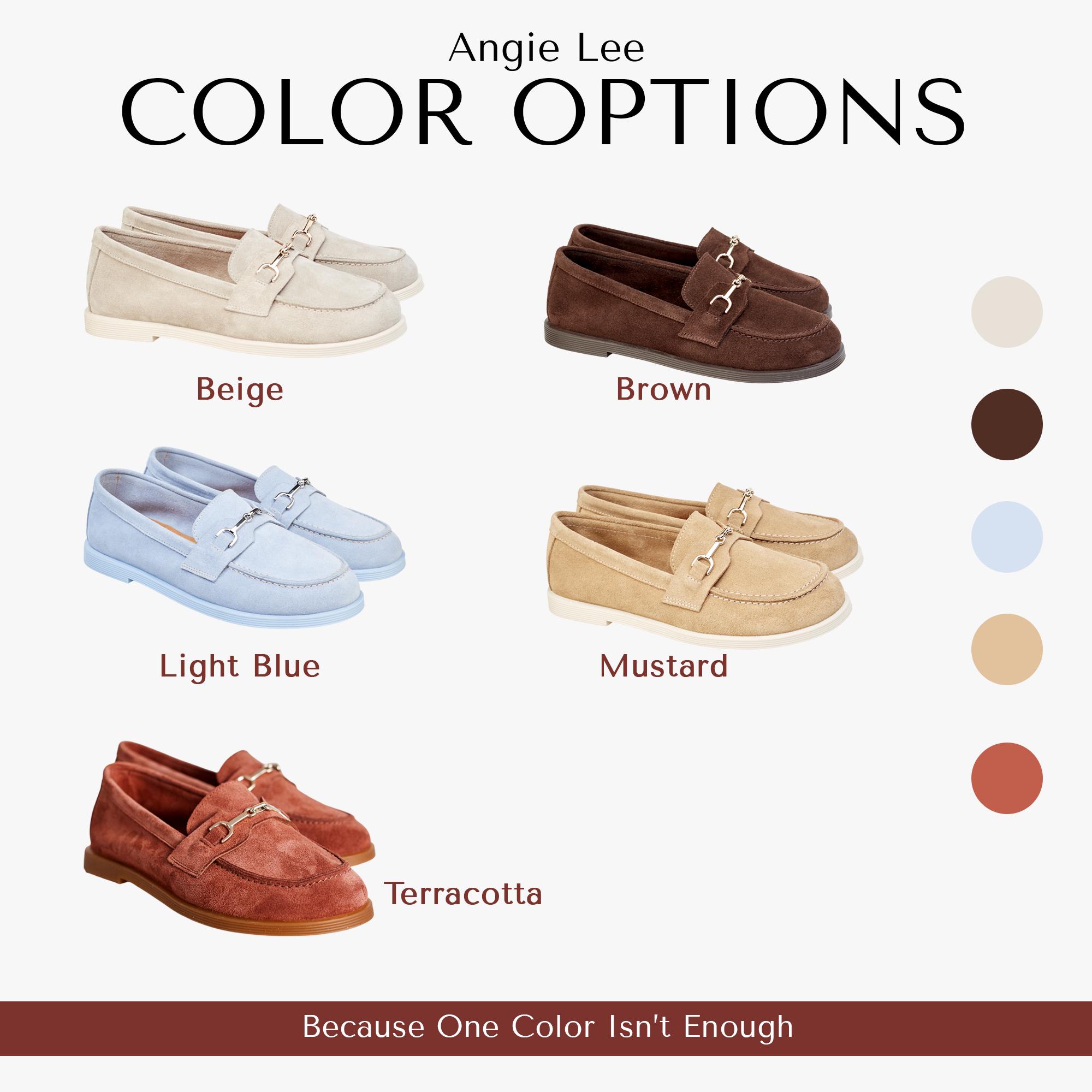 Terracotta Suede Loafers, Comfort and Stylish Shoes for Daily Use ...
