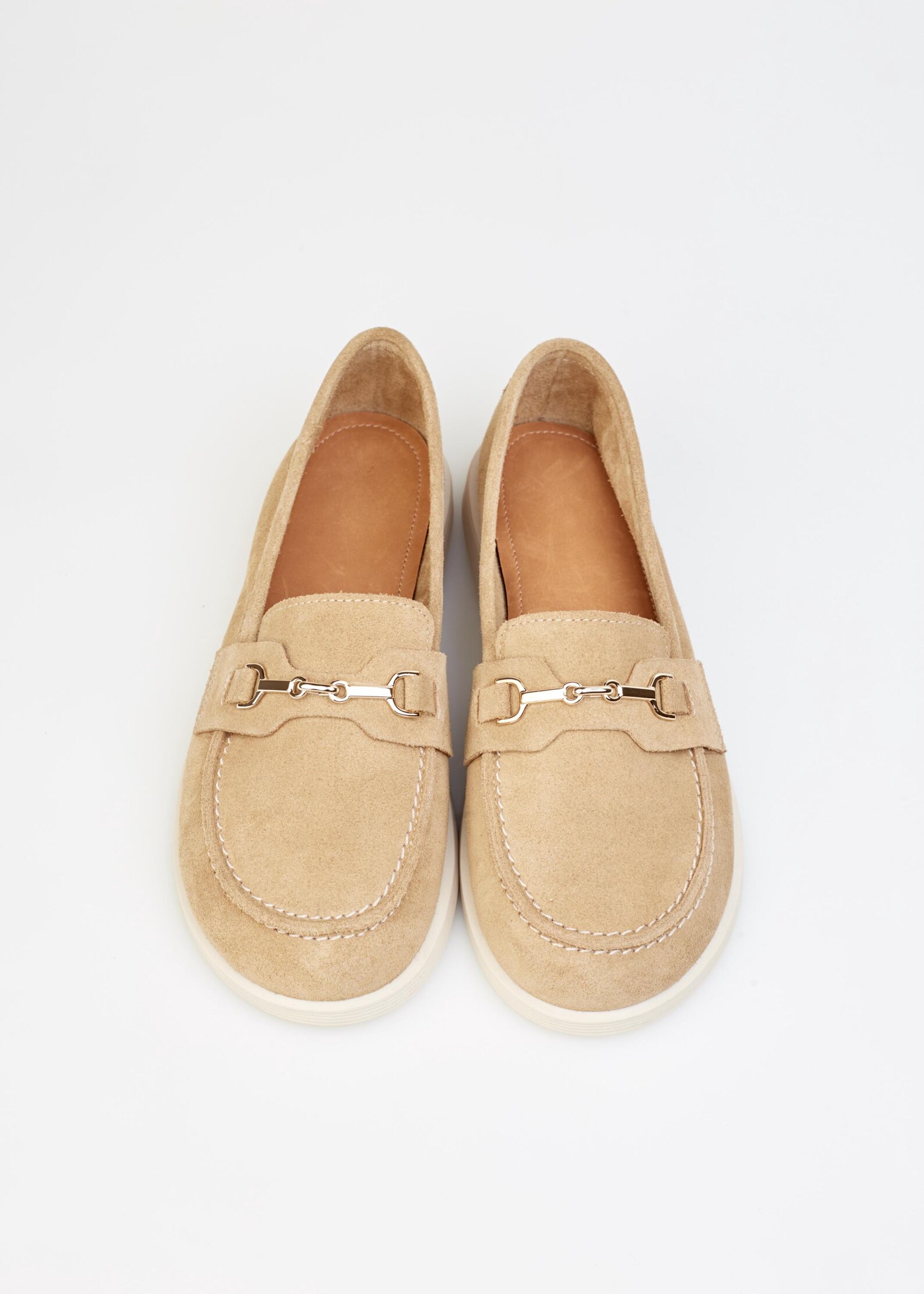 Terracotta Suede Loafers, Comfort and Stylish Shoes for Daily Use ...