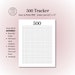 500 Tracker PDF Printable | Track 500 ANYTHING | Letter Size Printable ...