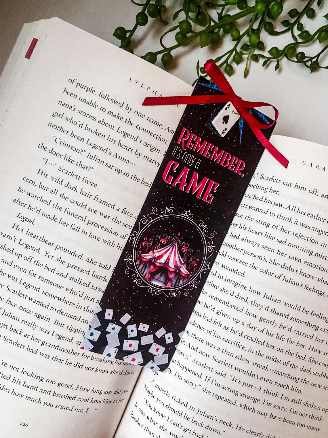 Caraval Bookmark | Stephanie Garber Book Lover Gift | Romantic Fantasy ...