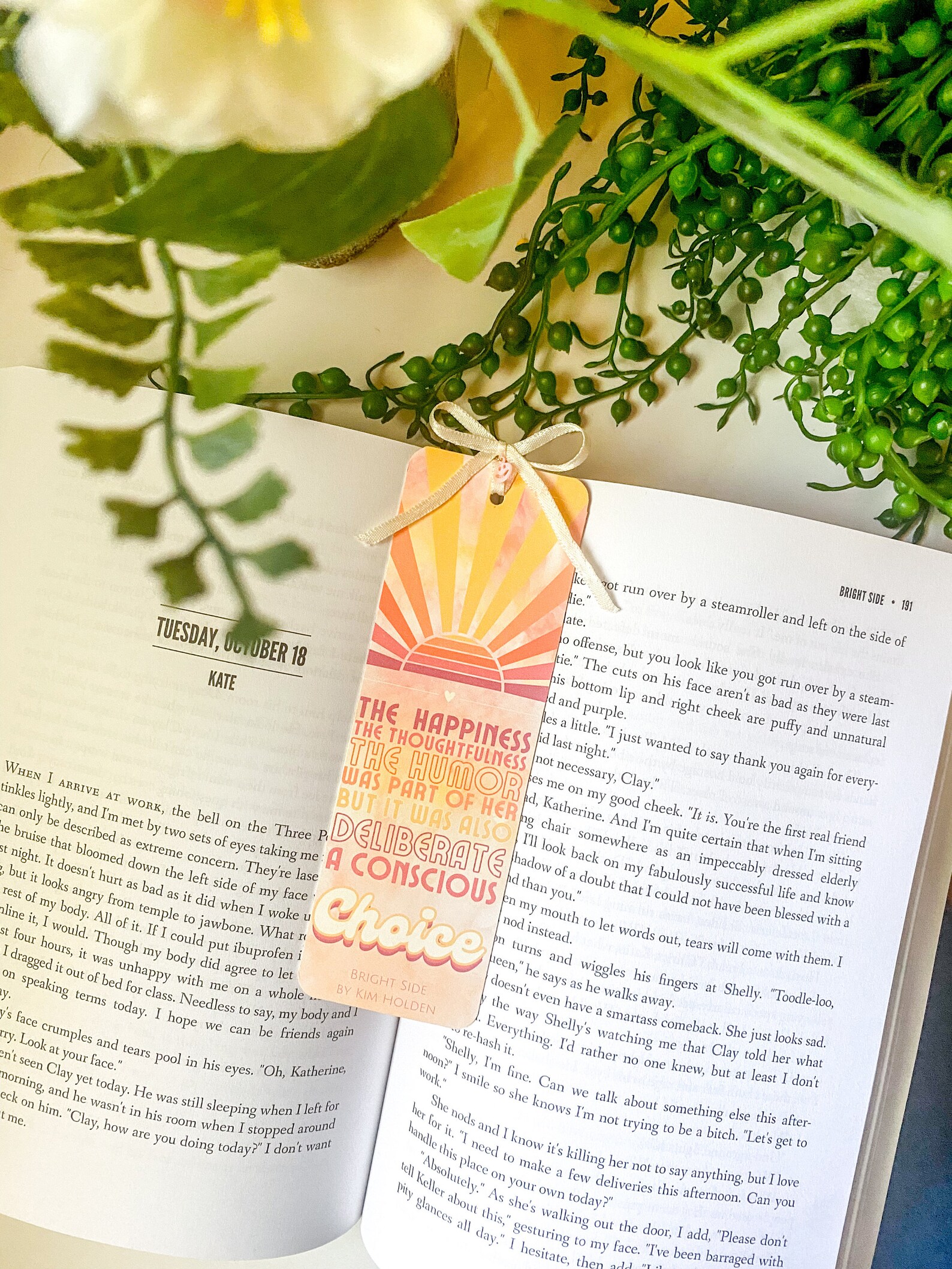 Bright Side by Kim Holden Bookmark kate - Etsy