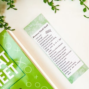 The Cheat Sheet Bookmark - Nathan’s List | Sarah Adams Inspired Gift ...