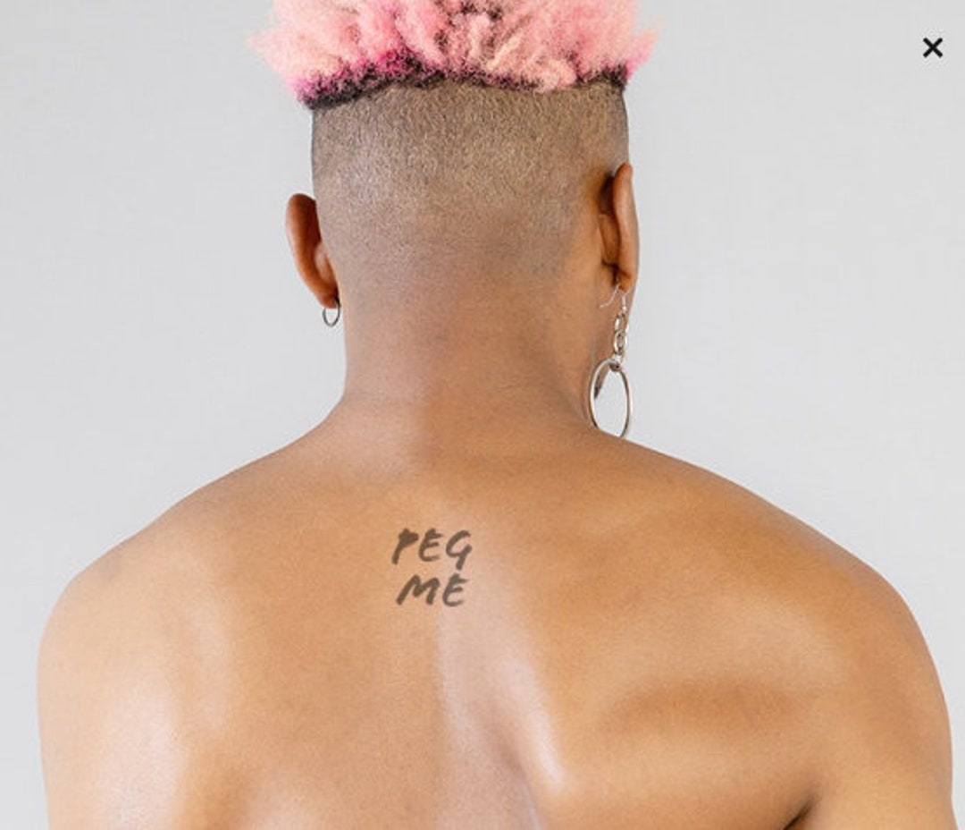 Peg Me Temporary Tattoo - Etsy