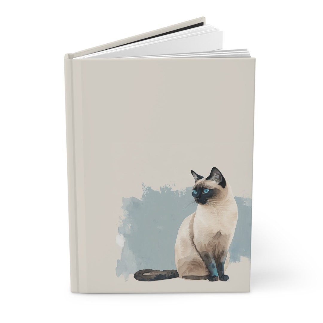 Siamese Cat Notebook,hardcover Journal Matte - Etsy