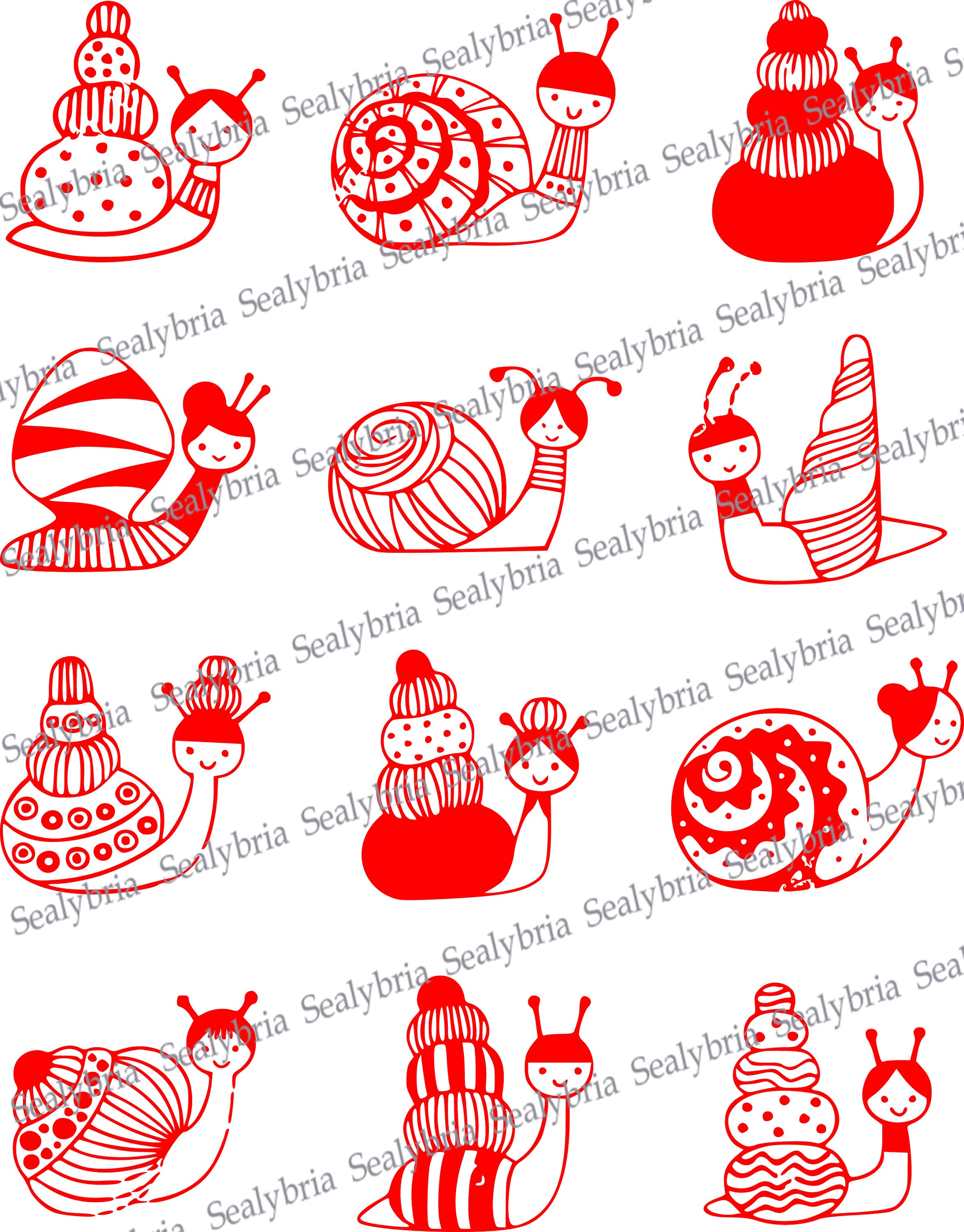 12 Cute Snail Svg,snail Png,snail Ai,snail Dxf - Etsy