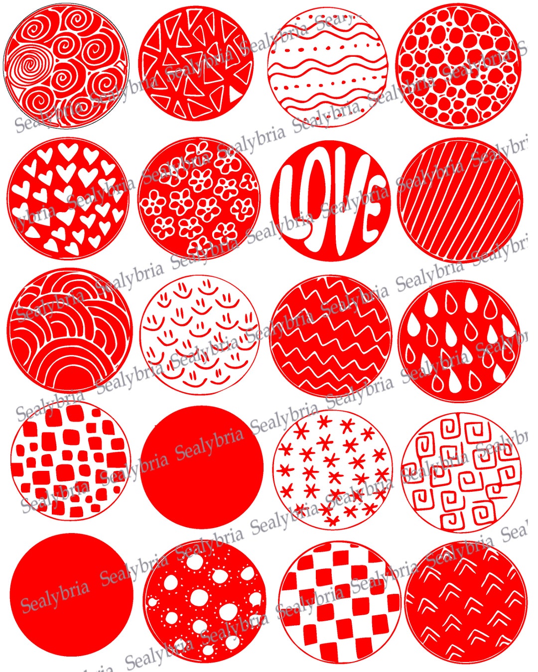 Circle Patterns,round Patterns,patterned Circles Svg,png,dxf,ai - Etsy
