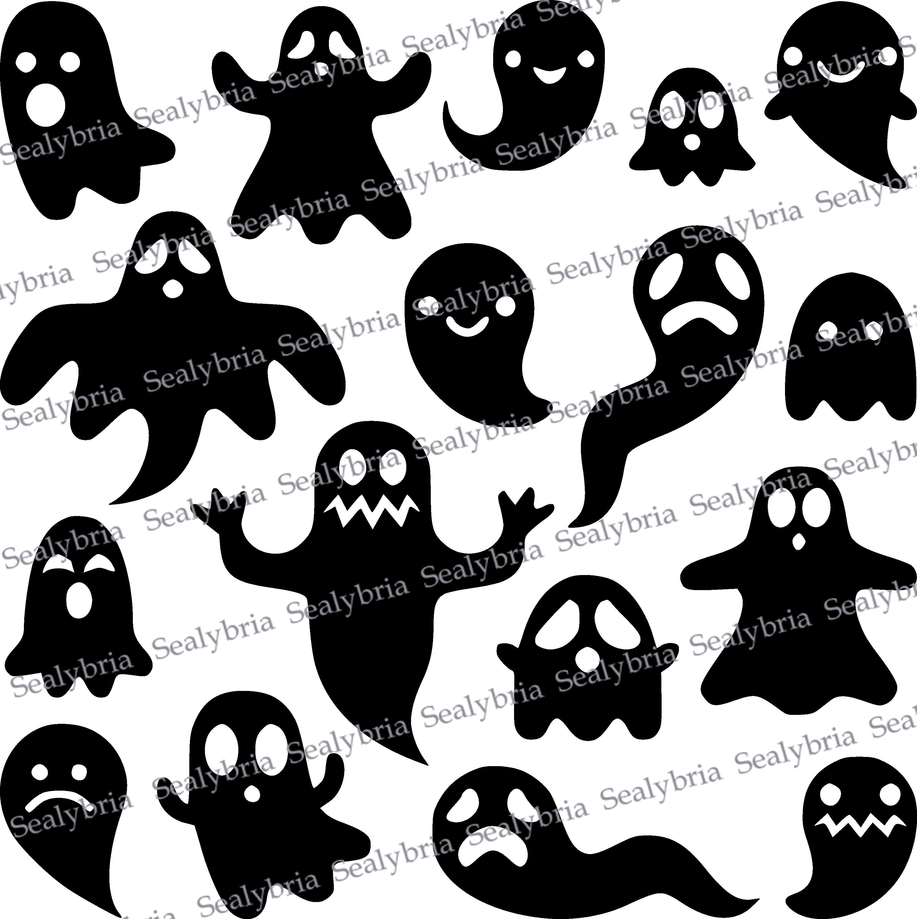 Cute Ghosts Svg,ghost Png,ghost Dxf,cute Ghost Ai - Etsy