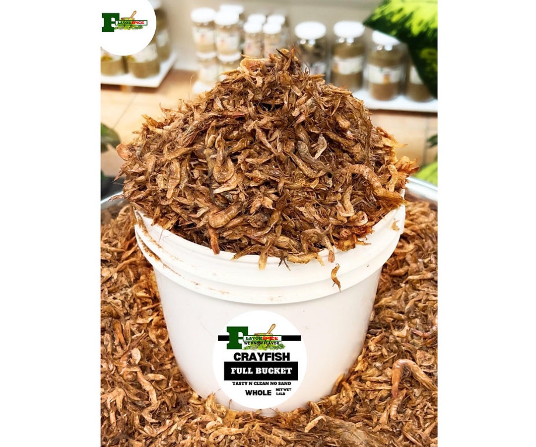 Crayfish, Tasty, Sweet and Clean, Dried Whole 1 Full Paint Bucket Size ...
