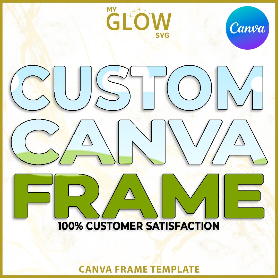 CUSTOM CANVA FRAME I Create Your Custom Canva Template Canva Frame ...
