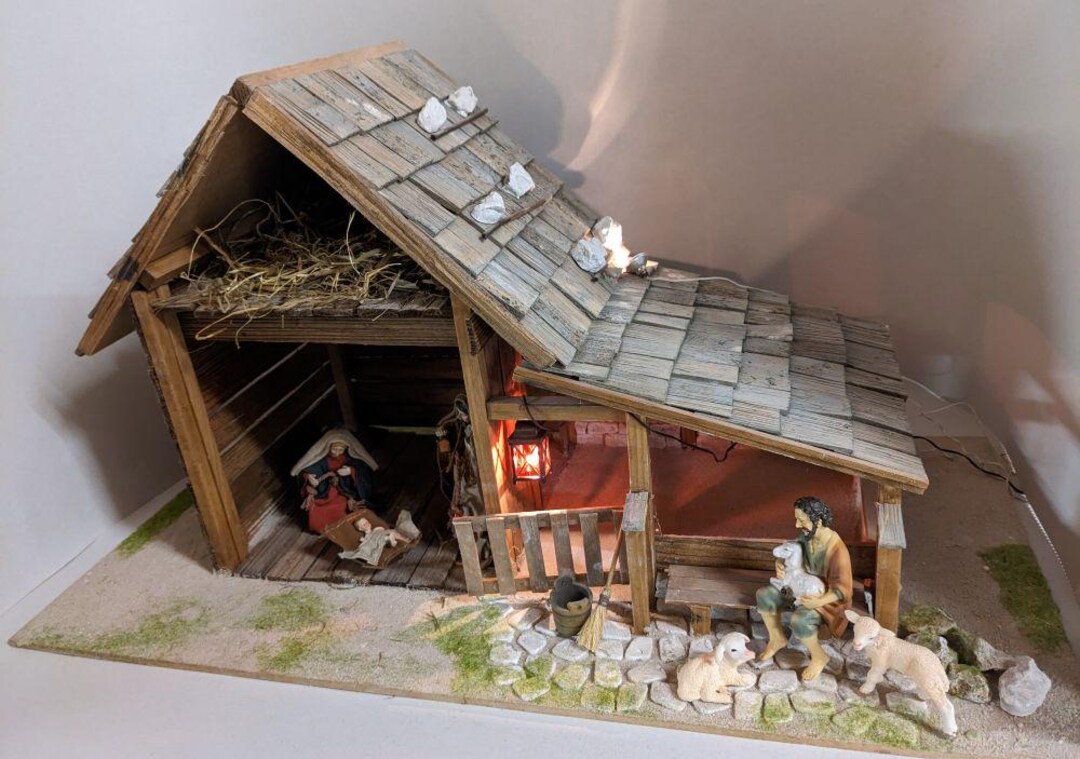 Nativity Stable Hochalm Christmas Crib With Figures and Accessories ...