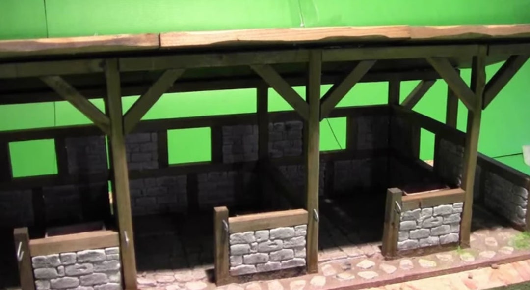 Large Horse Stable LUISENHOF Construction Kit Craft Set Model Building ...