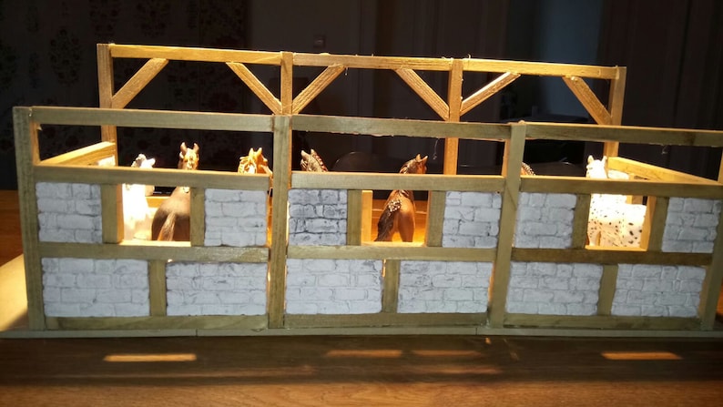 Large Horse Stable LUISENHOF Construction Kit Craft Set Model Building ...