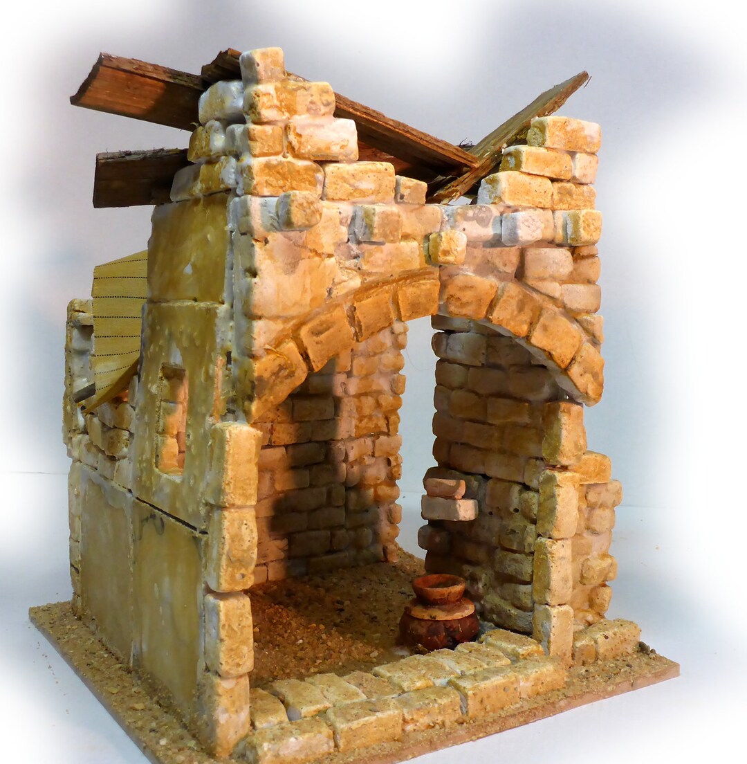Small Palmyra Nativity Stable Kit, Nativity Scene Construction ...