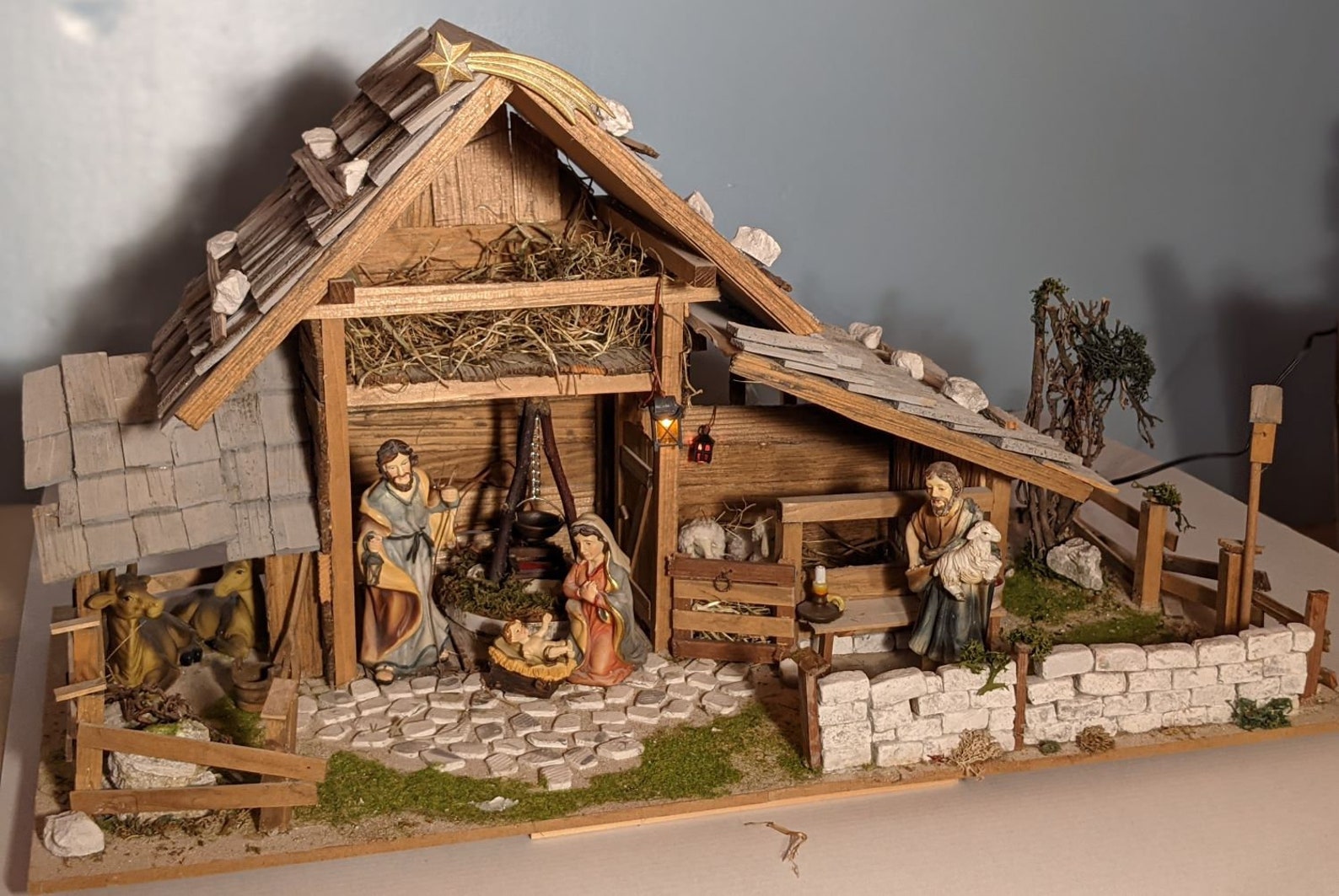 Krippe Krippenbausatz HOCHALM Krippenbau Krippenstall heimatlich ...