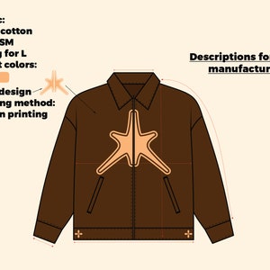 Workwear Jacket Mock up Vector Template Adobe Illustrator PNG SVG ...