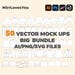 Clothing Vector Mockup Pack Streetwear Tech Pack Bundle Template ...