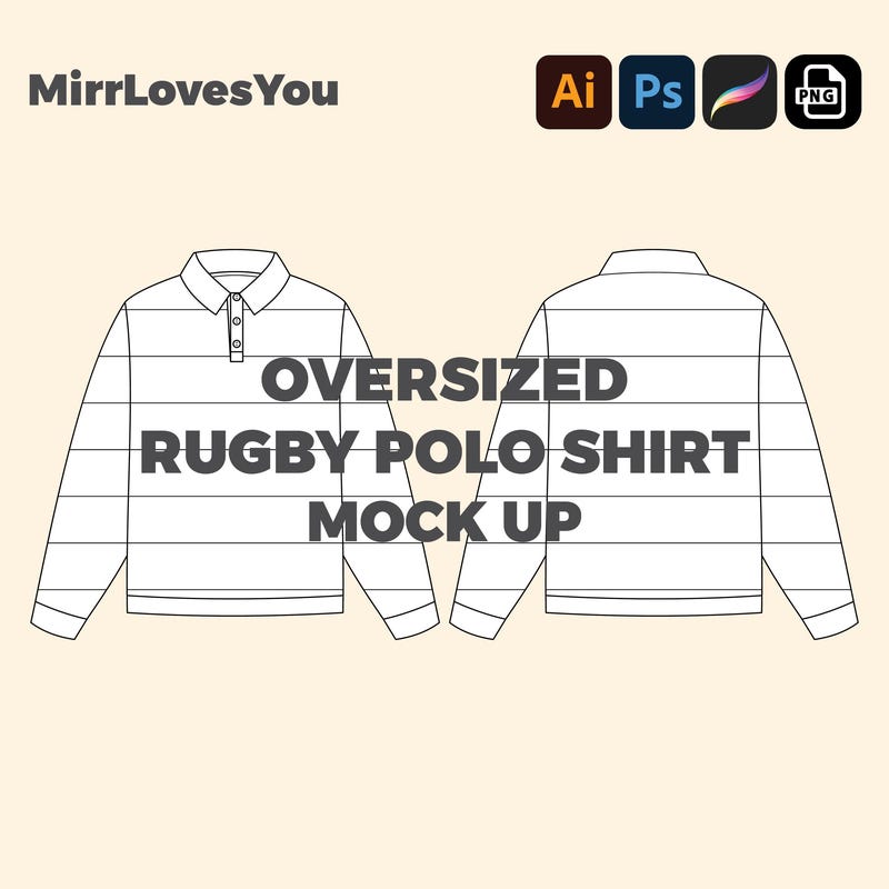 Oversized Rugby Polo - Etsy