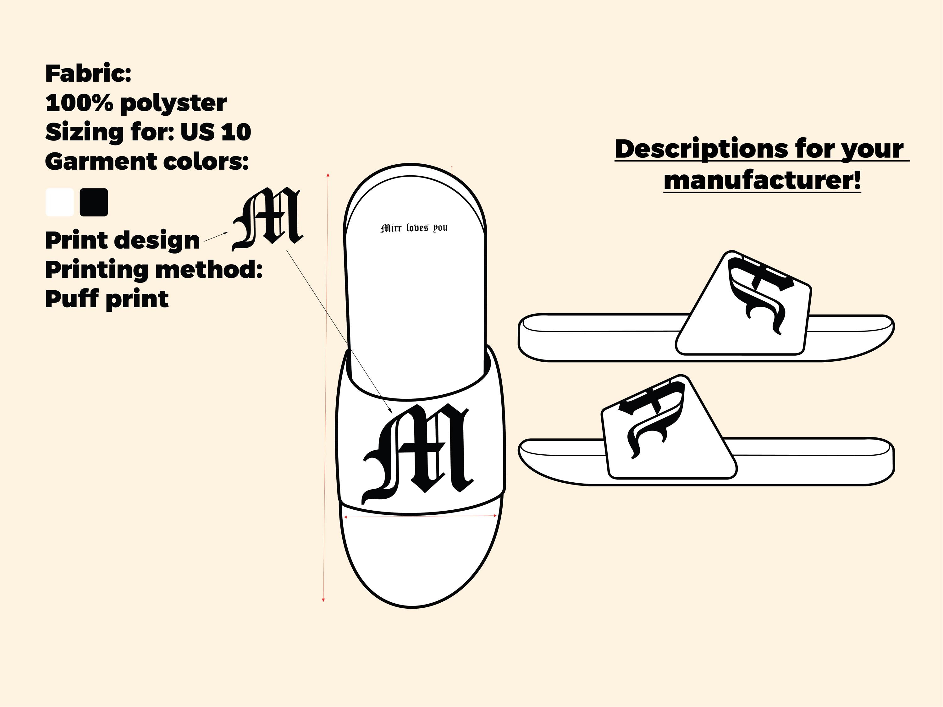 Streetwear Slides Mock up Sandals Vector Template Adobe Illustrator PNG ...