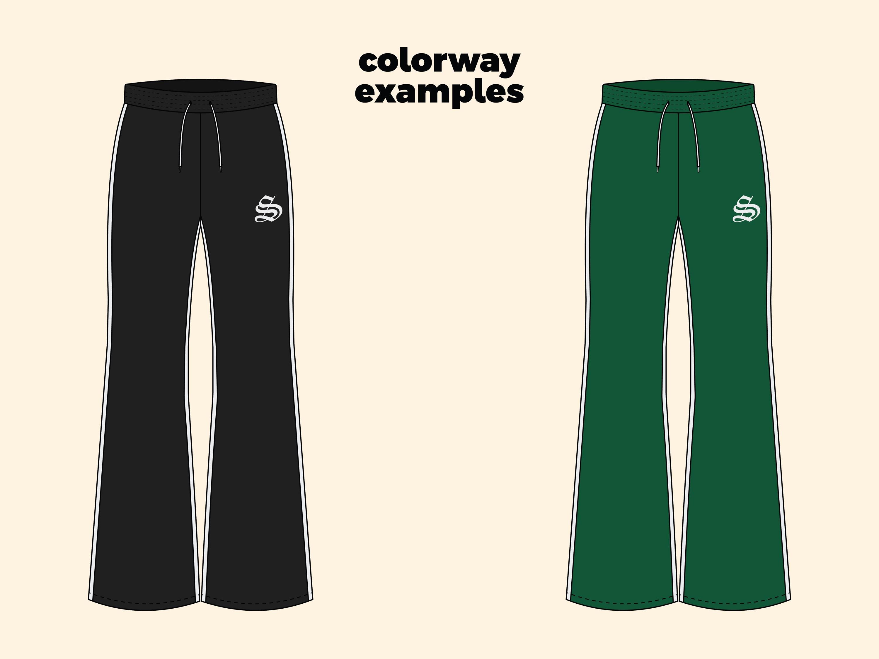 Streetwear Flared Joggers Wide Leg Fit Sweats Mock-up Vector Adobe ...