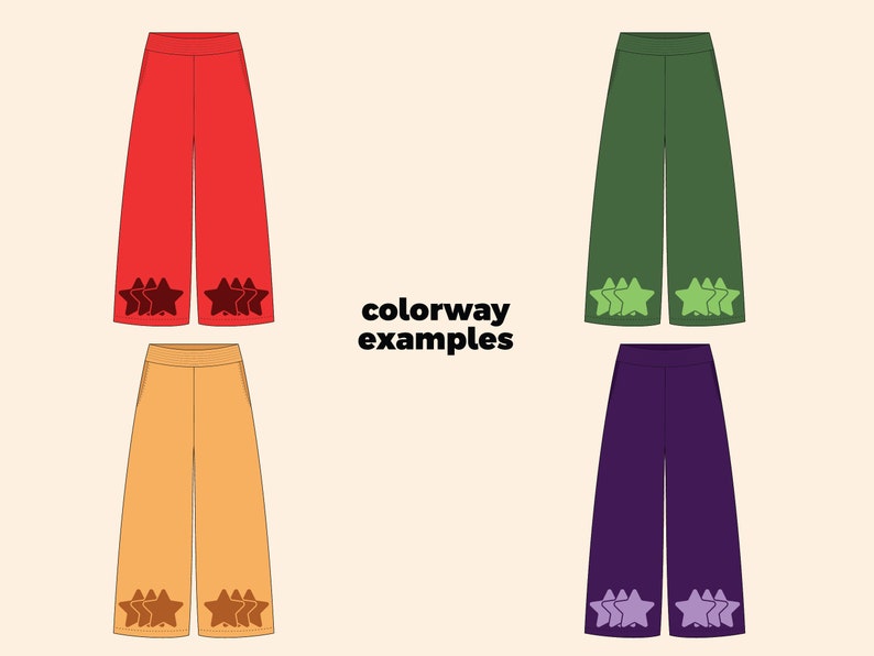 Wide Leg Streetwear Sweatpants Oversized Fit Sweats Mock up Vector ...