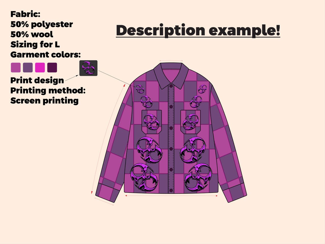 Streetwear Flannel Shirt Mock up Vector Template Adobe Illustrator PNG ...