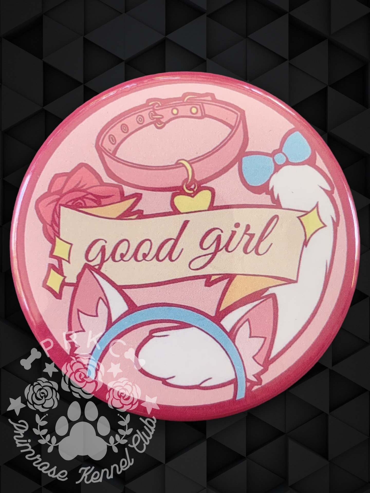 Good Kitty Button Bad Kitty Pet Play Kitten Cute Pastel Coquette ...