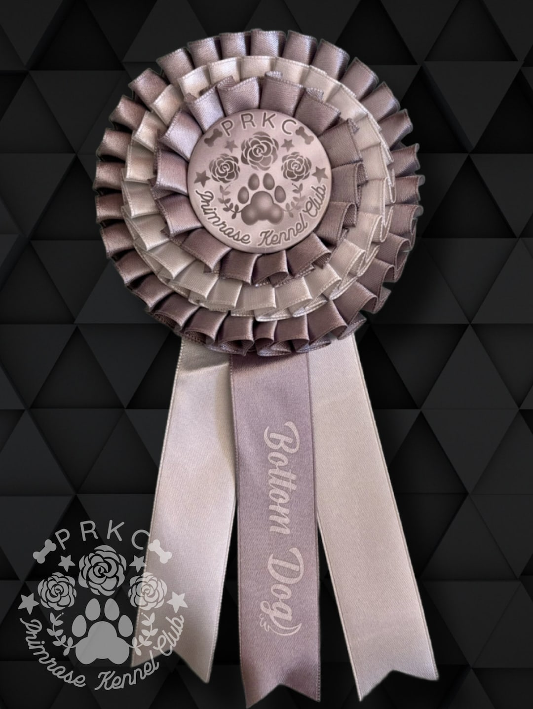 BOTTOM DOG - Kennel Club Award Ribbon Badge Petplay Pupplay Puppy Play ...