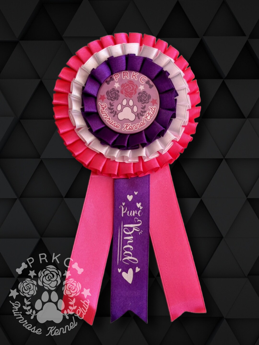 PURE BRED - Kennel Club Award Ribbon Badge Petplay Pupplay Puppy Play ...