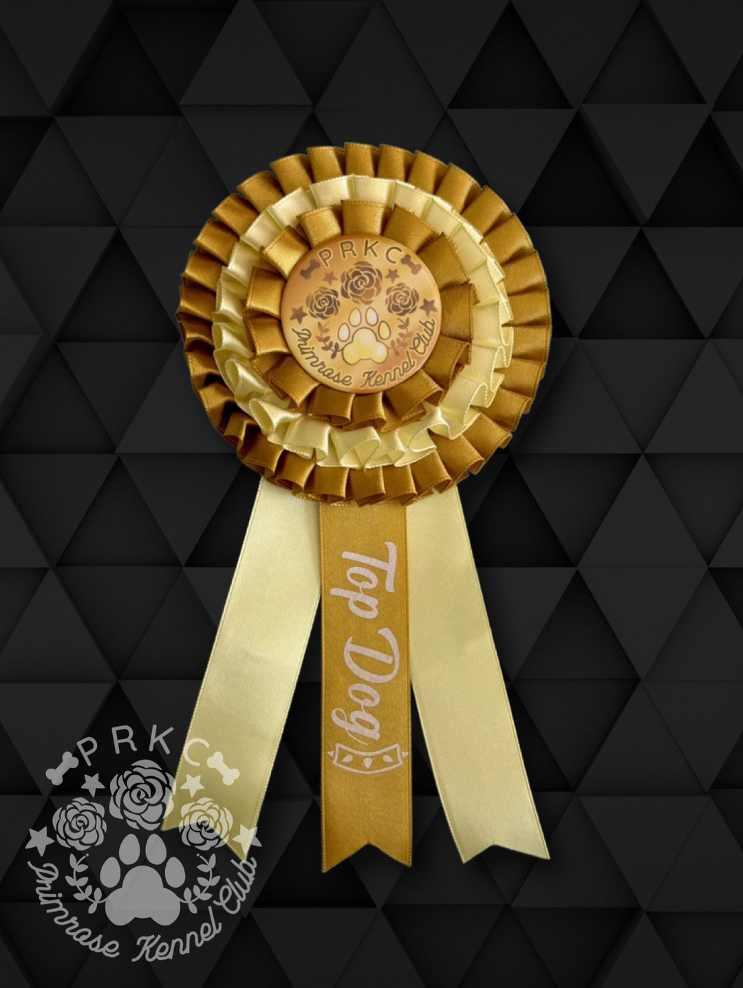 TOP DOG - Kennel Club Award Ribbon Badge Petplay Pupplay Puppy Play ...