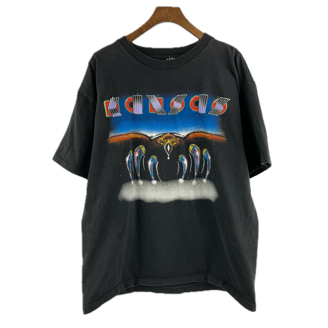 Vintage 1991 Kansas Concert Tour Band T-shirt Size L Black - Etsy